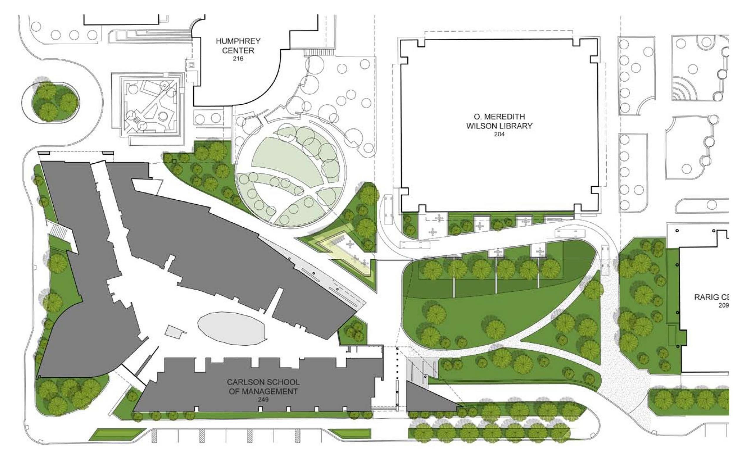 Carlson Plaza - Campus Greening & Renovation